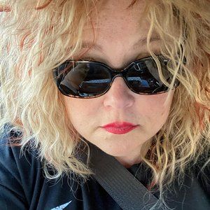 Karlery | Hair | Men Women Orange Mix Blonde Metal Long Curly Rocker ...
